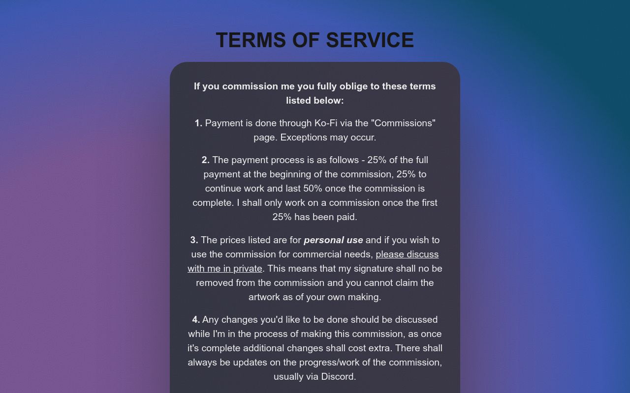 TERMS OF SERVICE